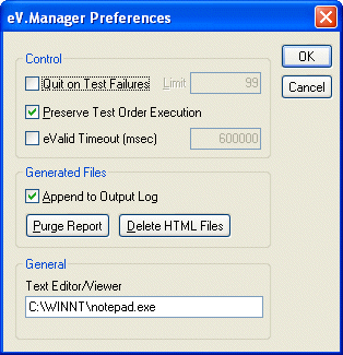 eValid -- eV.Manager -- GUI Users Manual