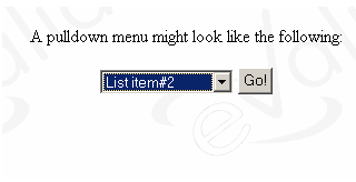 eValid -- Validating a Pulldown Menu Passage