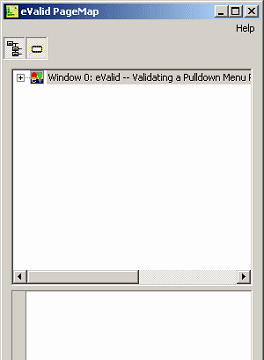 eValid -- Validating a Pulldown Menu Passage